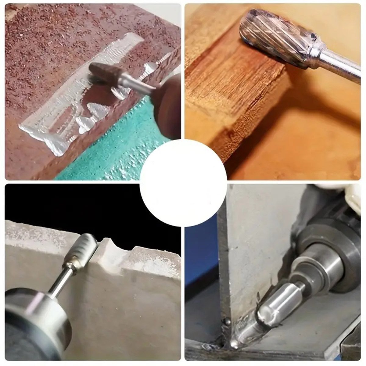 10 Parça ELMAS KALIPÇI TAŞLAMA FREZE UCU VIZ VIZ TAŞLAMA SETİ Sap 3 mm ...