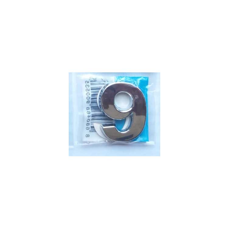 CEMAX RAKAM 6 no 9 no Krom KAPI NUMARASI PLASTİK YAPIŞKANLI 3.75 cm ...
